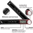 Digital Angle Finder, 7 inch /200mm T-Bevel Protractor Ruler,Horizontal ...