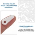 BESTYASH 100Pcs Photo Frame Supplies White Plastic Fixing Clips for DIY ...