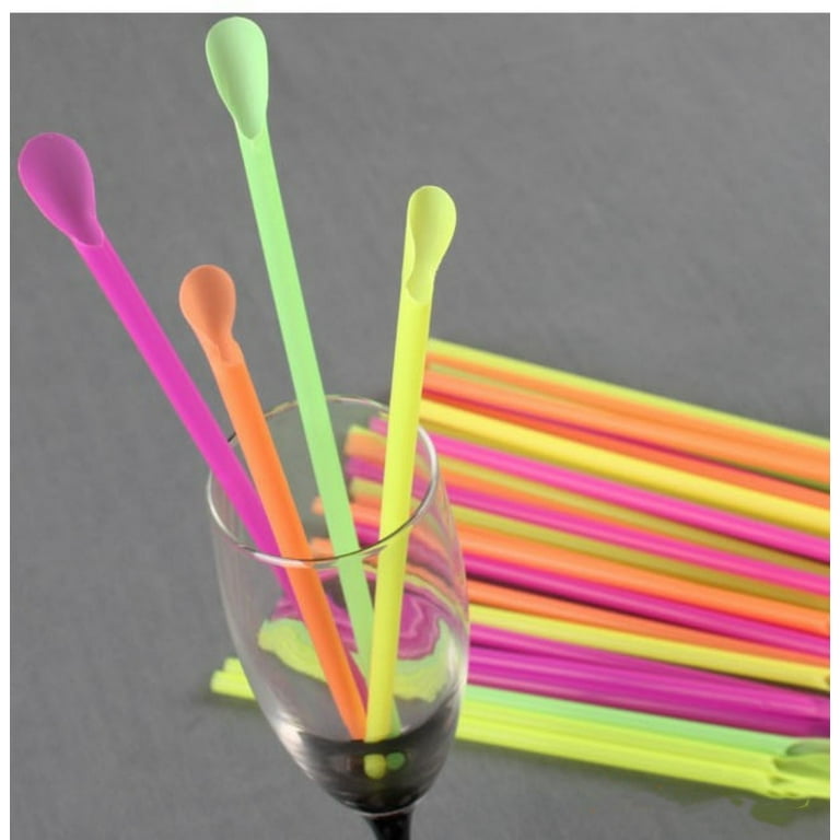 Plastic Spoon Straws
