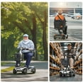 SACVON 4 Wheels Mobility Scooter with Cane Holder for Seniors, Electric ...
