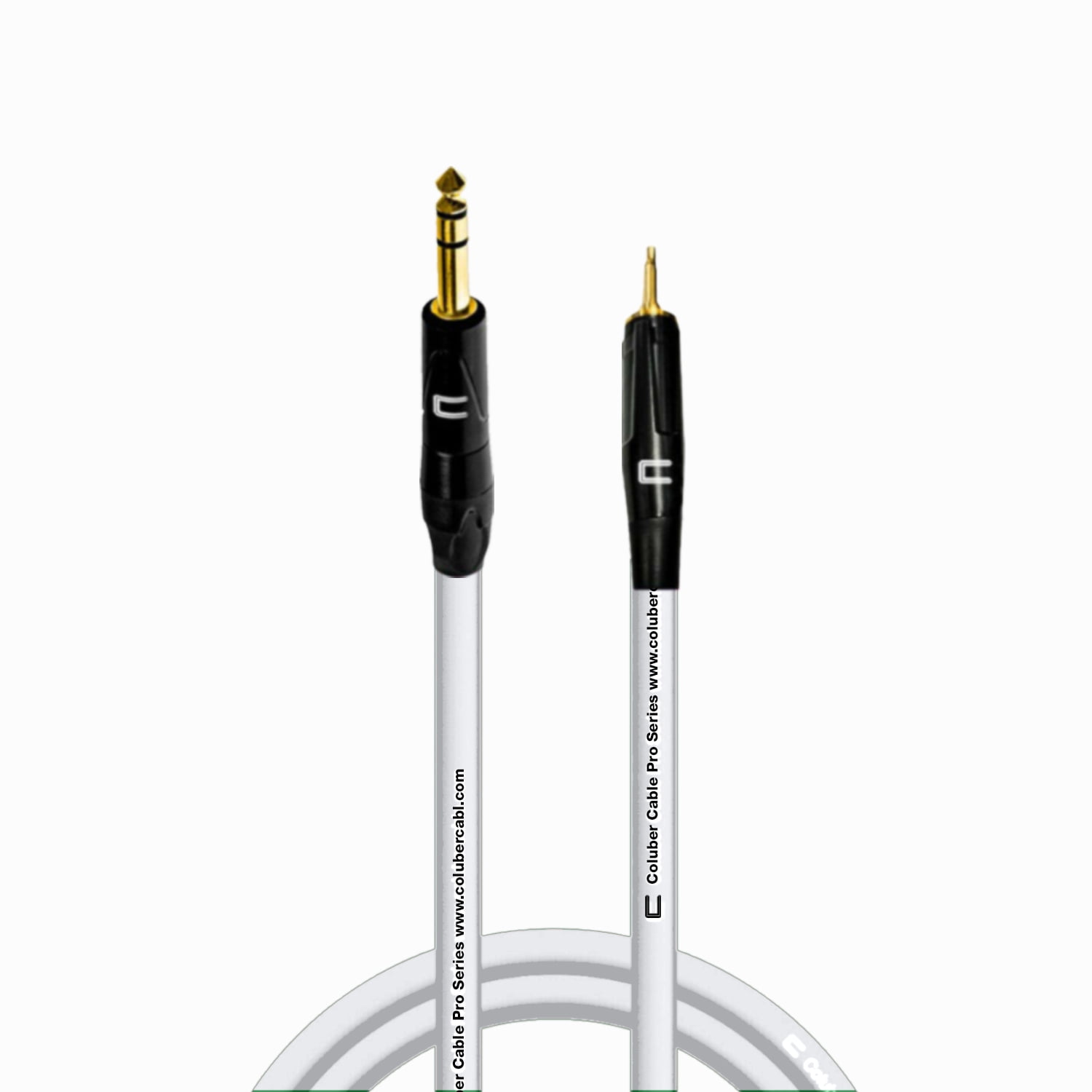 Coluber Cable 1/4" TRS Male to 3.5 TS Male 3-Pin Microphone Audio ...