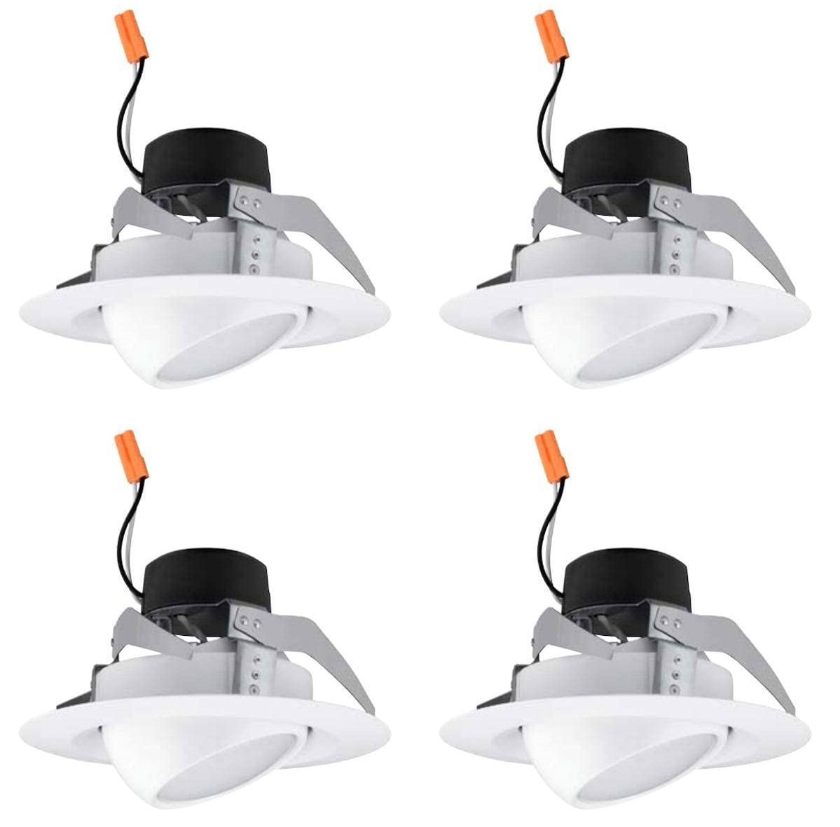 (pack of 4) Hubbell LiteBox LBEB4A6L27K9 WH LED Downlight Retrofit Kit ...