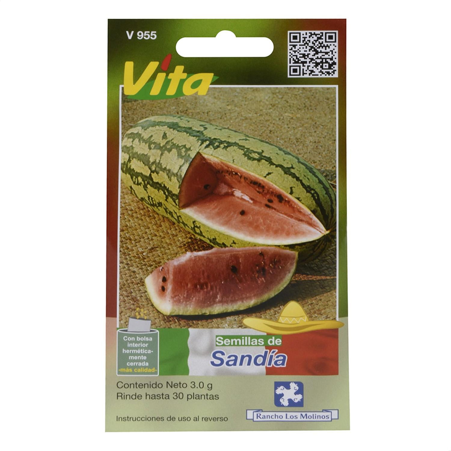 Semillas De Sandía Vita 3 Gr Verde 70-90 Días | Bodega Aurrera en línea