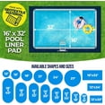 Shop Square 16x32-Foot Rectangle Pool Liner Pad for Above Ground Pools ...
