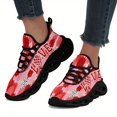 Coolcustomize Valentine's Day Women's Love Heart Print Sneakers ...