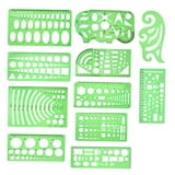 OUNONA 11 Pcs Geometric Drawing Stencils Template Set Architecture ...