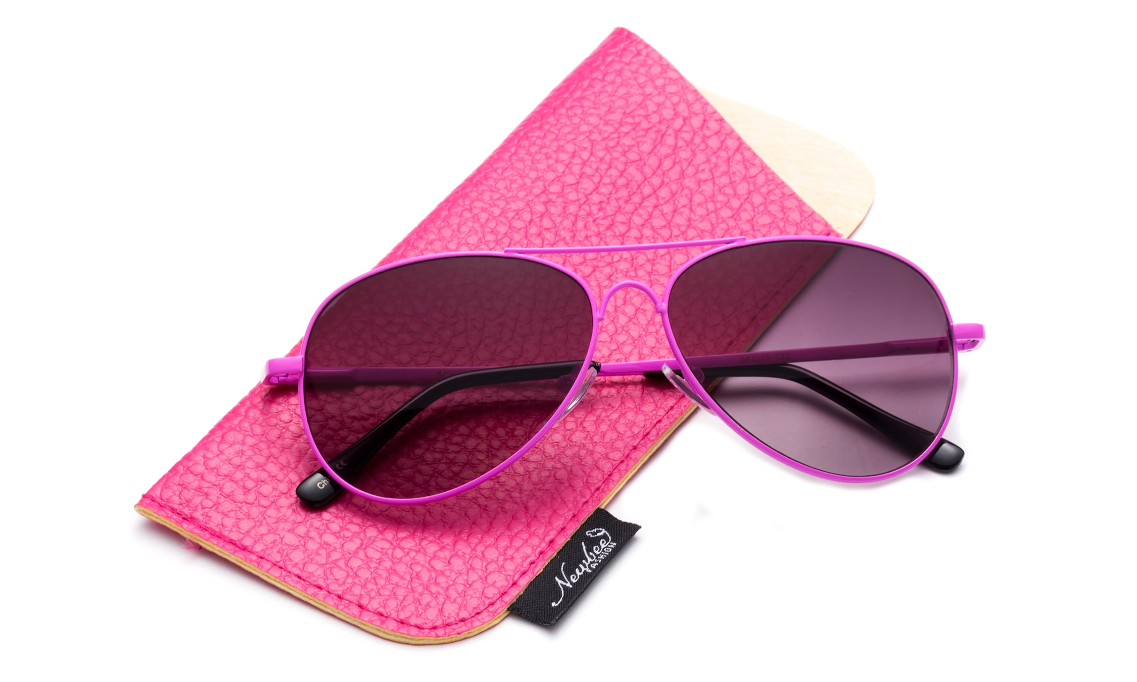 Newbee Fashion- Kids Girls Colored Aviator Sunglasses for Kids UV ...