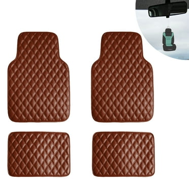 FH Group Universal Fit Diamond Pattern Floor Mats Leather For Car SUV ...