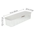OUNONA White Cable Management Box with Multi Grid Separate Compartments ...