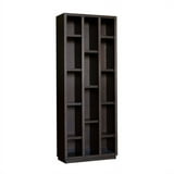 Eleven Shelf Open Storage Wood Bookcase Curio in Dark Brown by Pulaski ...
