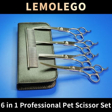 Scaredy Cut Silent Pet Grooming Kit Right-Handed Blue 4.5" Safety ...