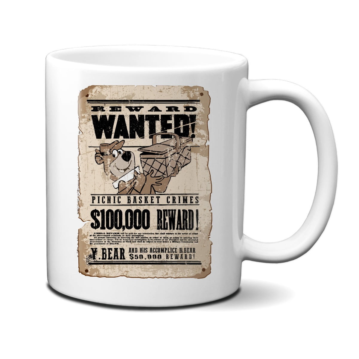 Yogi Wanted Poster Ceramic Mug - Walmart.com