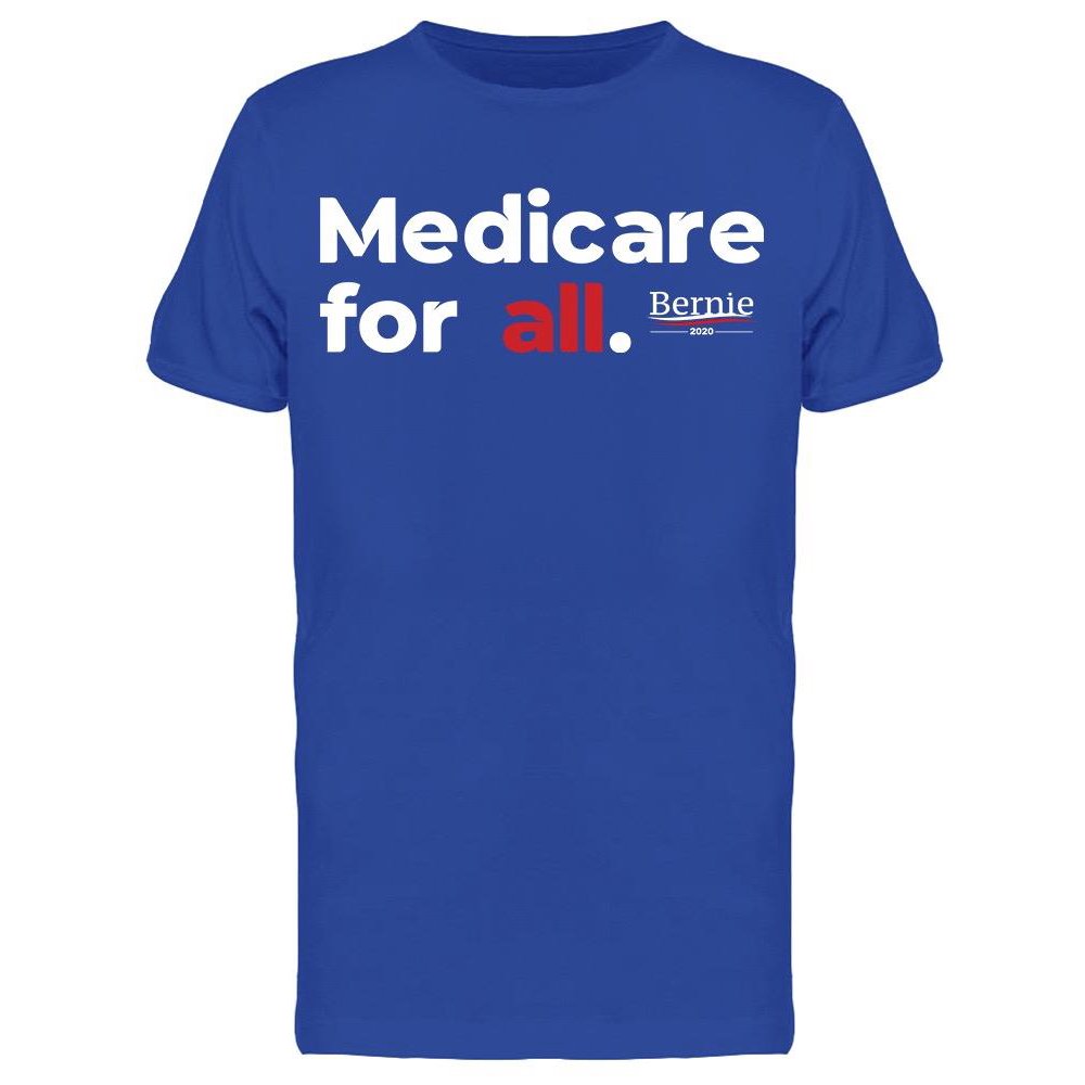 Smartprints - Medicare For All Men's T-shirt - Walmart.com - Walmart.com