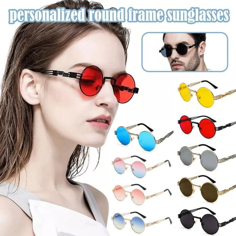 Retro Round Sunglasses For Men