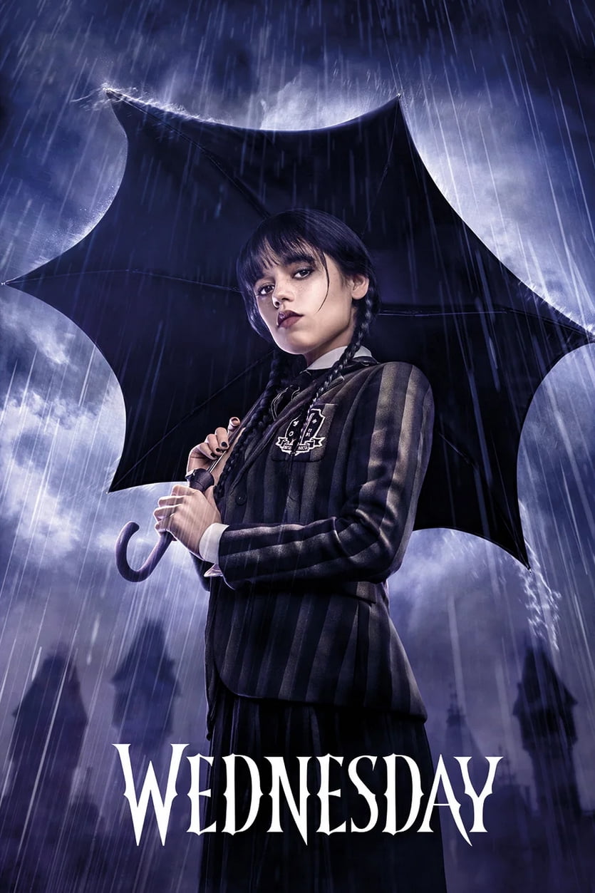 Wednesday - TV Show Poster (Wednesday Addams - Umbrella) (Size: 24" x ...