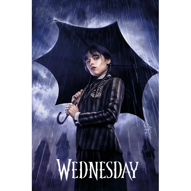 Wednesday - TV Show Poster (Wednesday Addams - Umbrella) (Size: 24" x ...