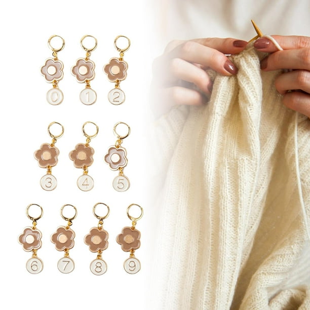 10 Pieces Knitting Stitch Markers Crochet Marker for Sewing Accessories ...