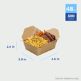 [300 ct] Karat Kraft Take Out Containers #8 | 48 fl oz Fold-To-Go Paper ...