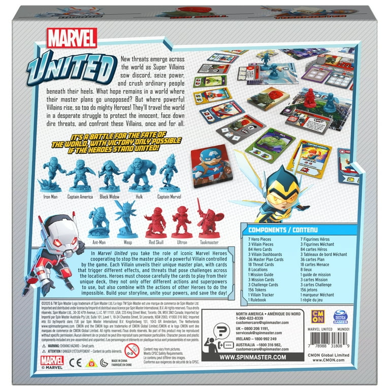 Marvel Board Game Marvel United: Superhero Card Strategy Game With ...