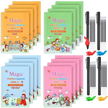 44 Pieces Magic?Practice?Copybook Reusable Calligraphy Book with Pens ...
