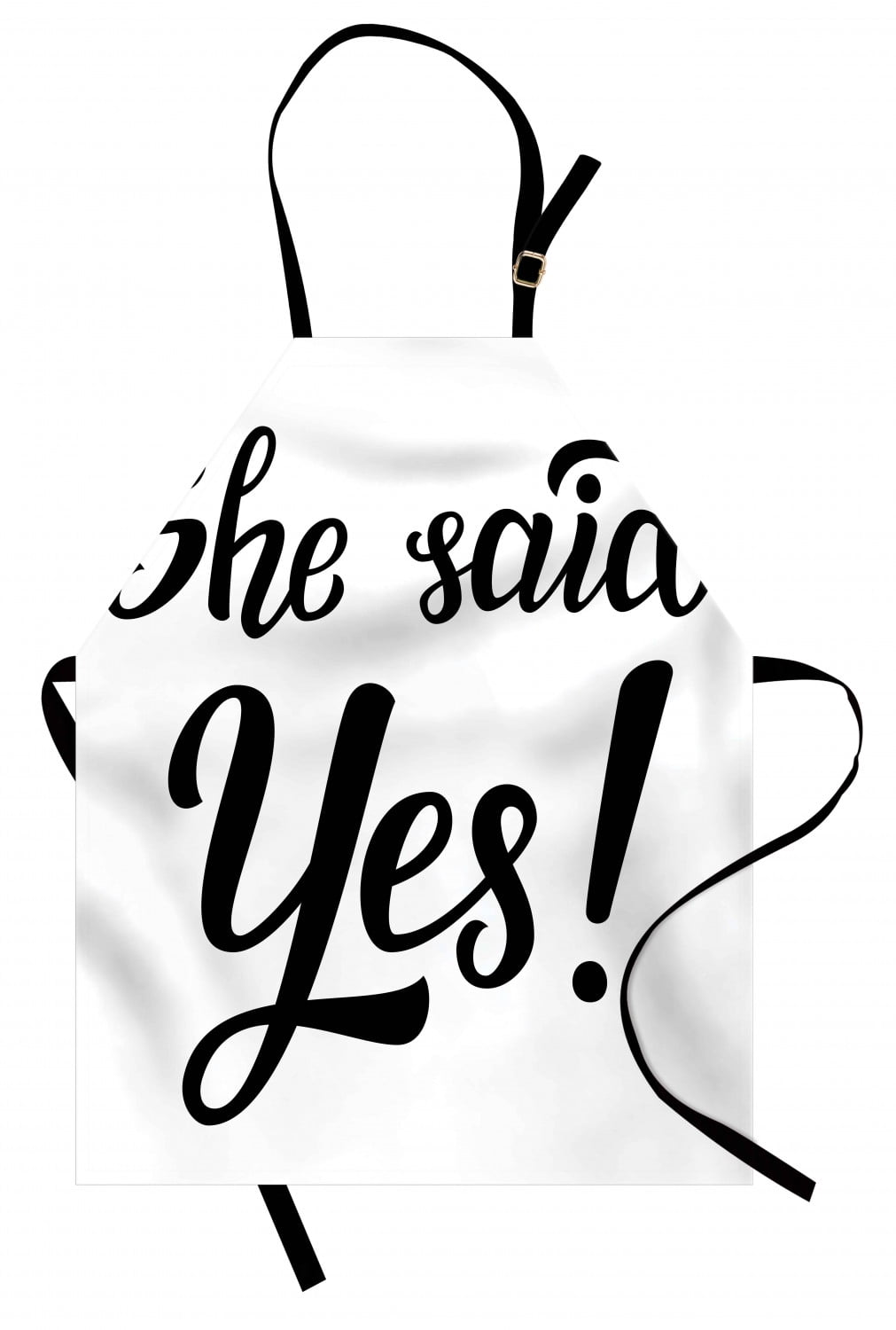 Engagement Party Apron She Said Yes Quote in Bold Hand Written Sketchy ...