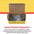 Smart Nickel Finished Non-Skid Paper Clips, Silver, 1.25", 100-Pack ...