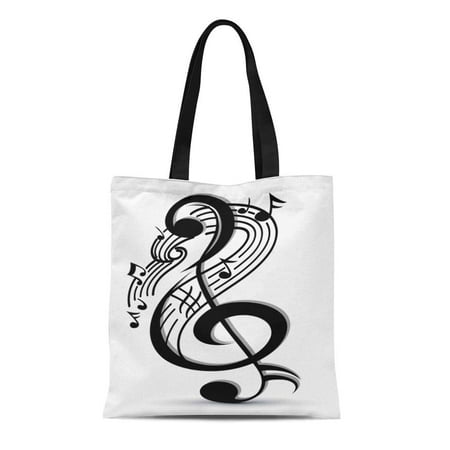 JSDART Canvas Tote Bag Red Jazz Music Musical Note Funky Classical ...