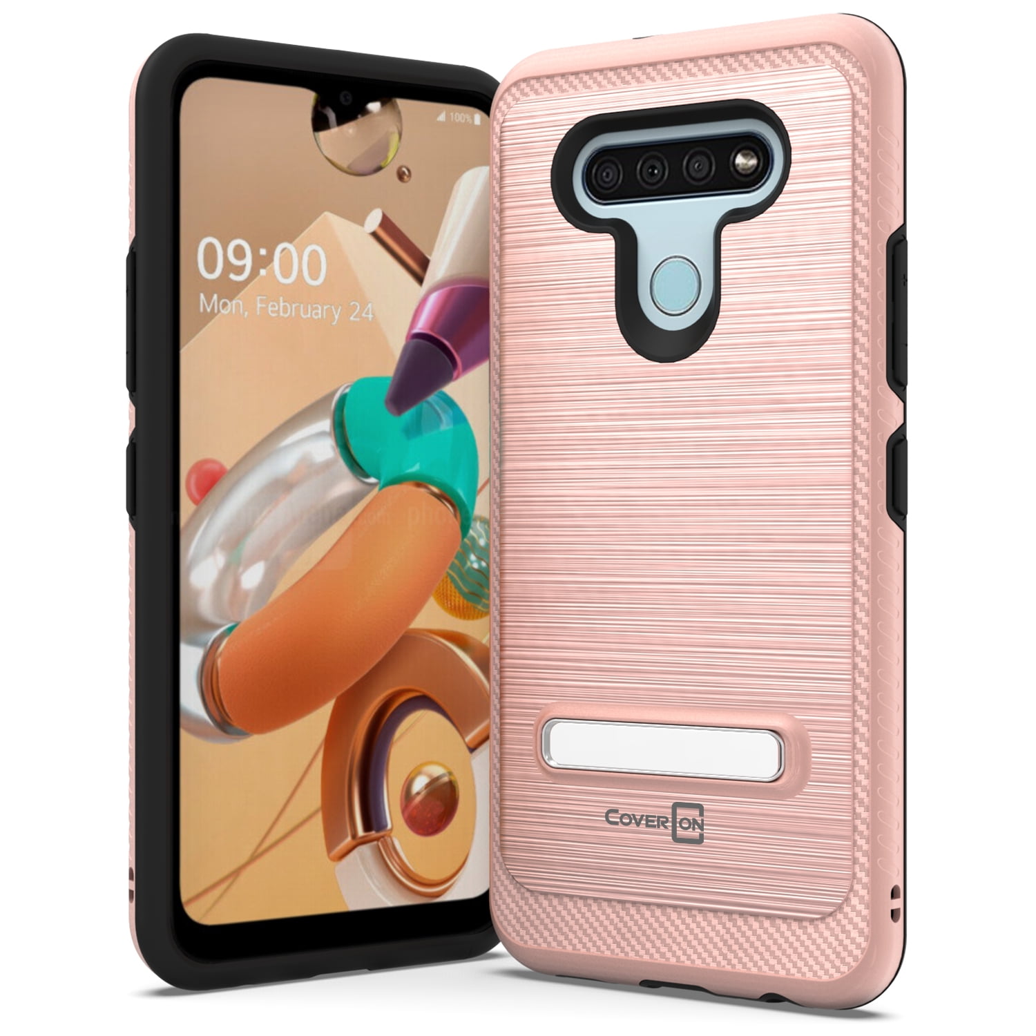 CoverON LG K51 / Reflect Case with Magnetic Metal Kickstand Protective ...