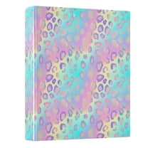 ALAZA Furry Cheetah Leopard Print 3 Ring Binder 1.5 Inch Three Ring ...