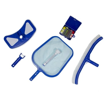 Pool Central 5-Piece Swimming Pool Vacuum Cleaning and Testing Kit ...