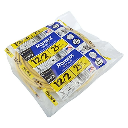 Plastic Jacket Nm-B Wire 12/2 25 Ft. - Walmart.com