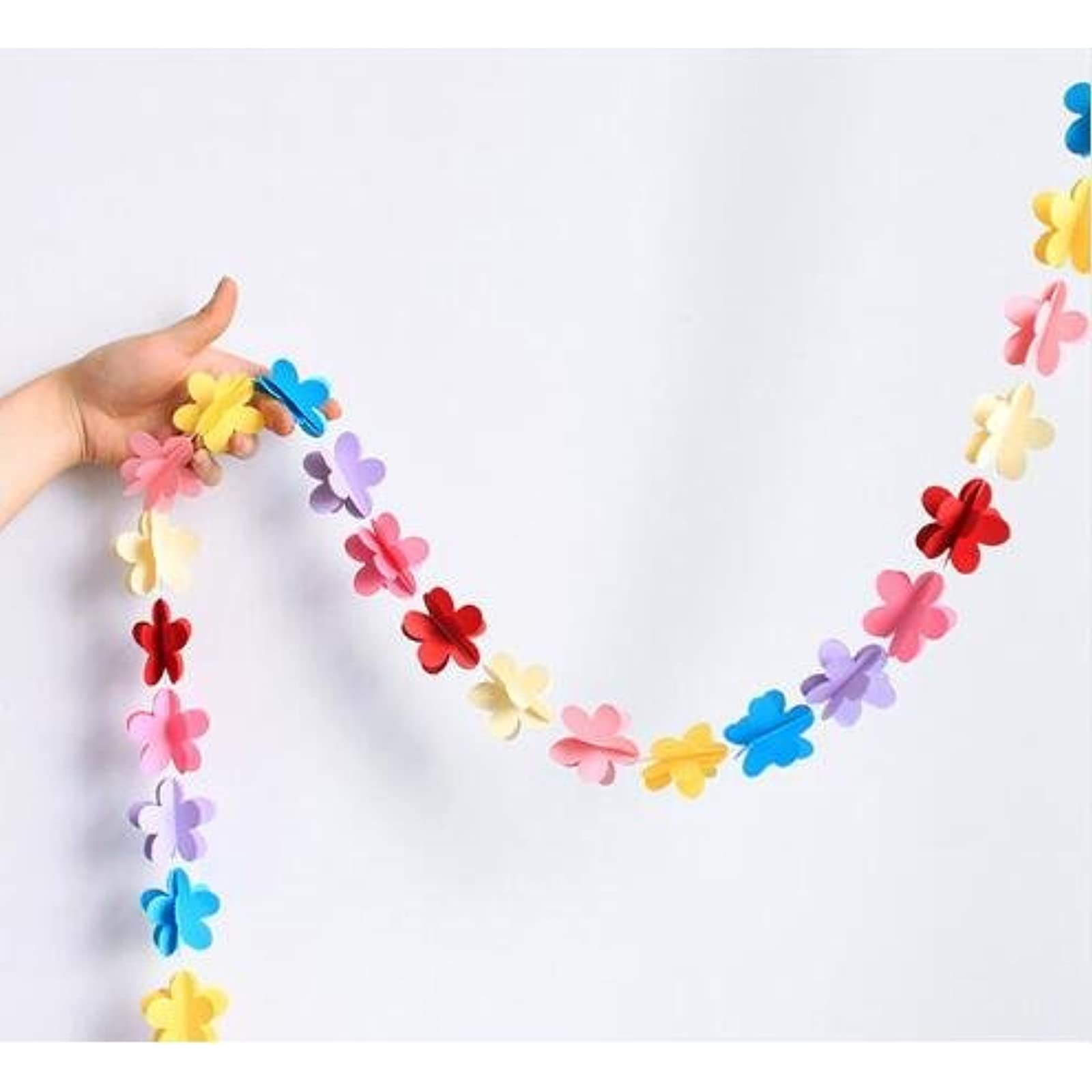 Large Paper Flower Garland 7 Foot Floral Bunting Fiesta Decor Meri Meri ...