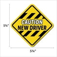 Imagine This Caution New Driver Removable and Reusable Yellow Car ...