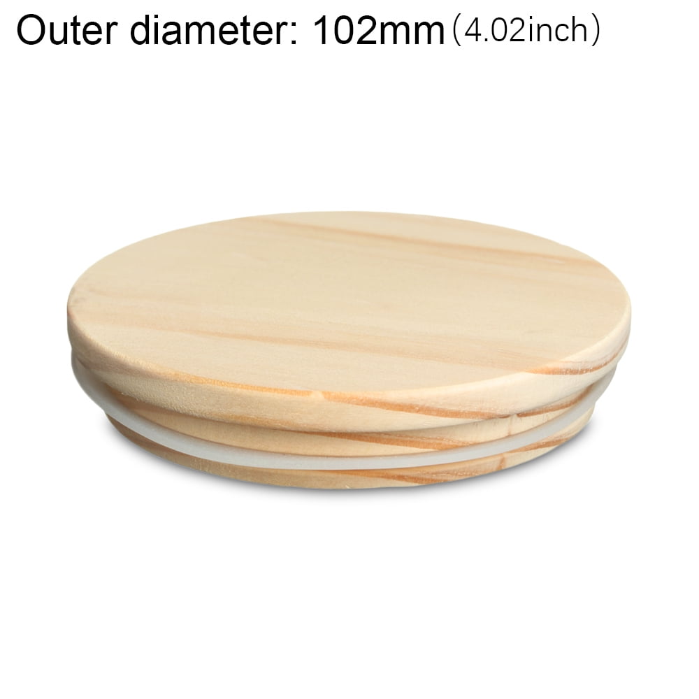 Various Sizes Wooden Bottle Sealing Caps Compatible Wide Mouth Cover ...