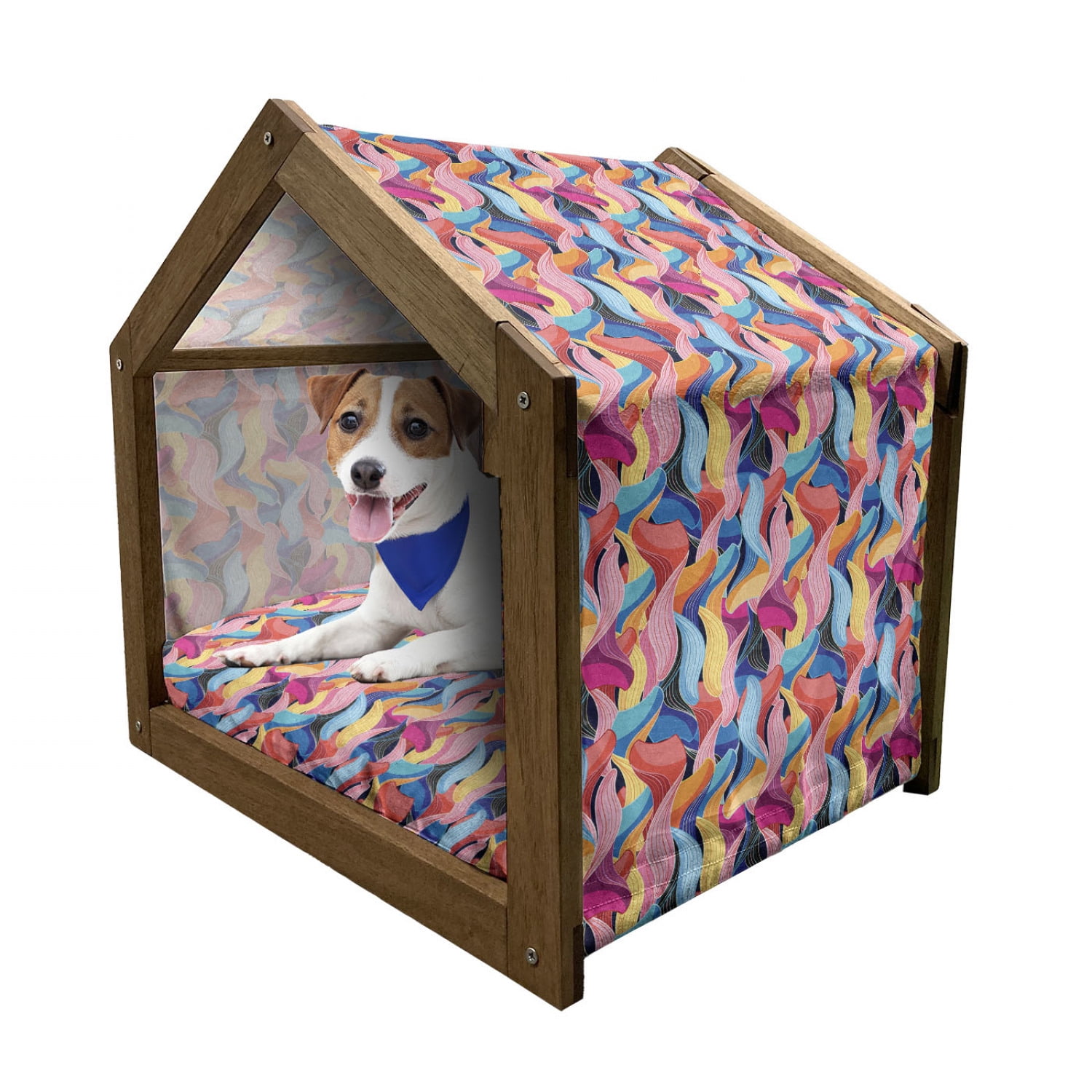Colorful Pet House, Abstract Graphic Pattern of Unusual Ornamental ...