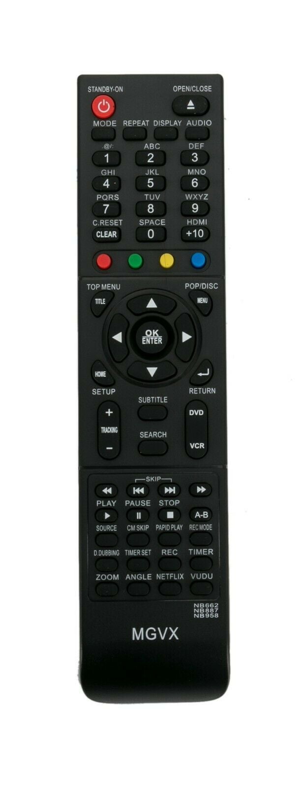 New NB662 NB887 NB958 Replace Remote for Magnavox TV RZV427MG9 MBP5220F ...