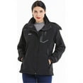 DC Diamond Candy Womens Rain Jacket Waterproof Coat with Hood Windproof ...