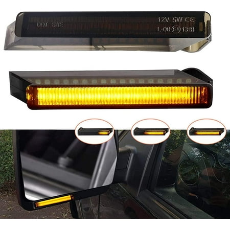 LED Side Mirror Sequential Dynamic Turn Signal Lights Indicator Strip ...