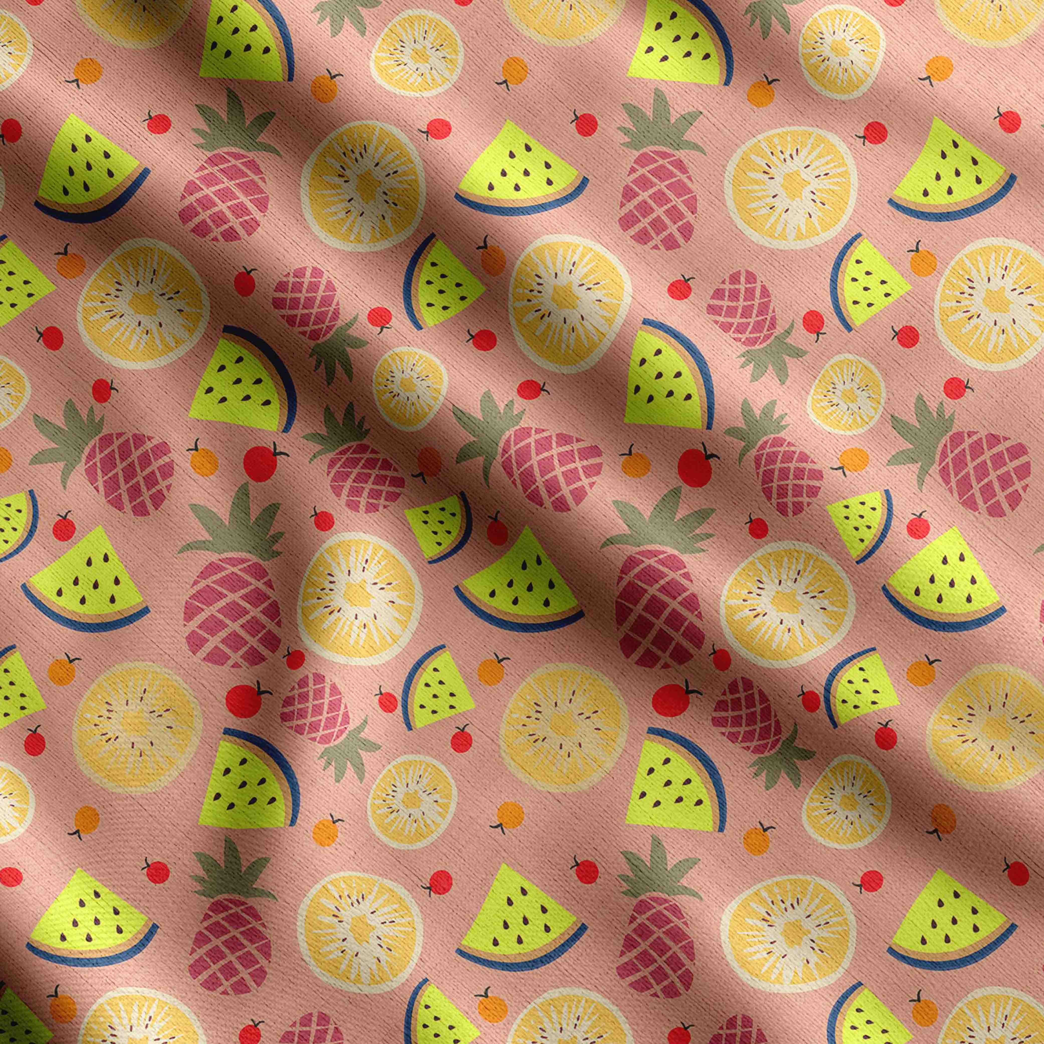 Soimoi Watercolor Fruit Print,Cotton Cambric, Quilting Fabric Sold by ...