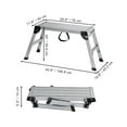 SKYSHALO Collapsible Work Stand, Supports Up to 330 lbs, Aluminum ...
