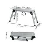 SKYSHALO Collapsible Work Stand, Supports Up to 330 lbs, Aluminum ...