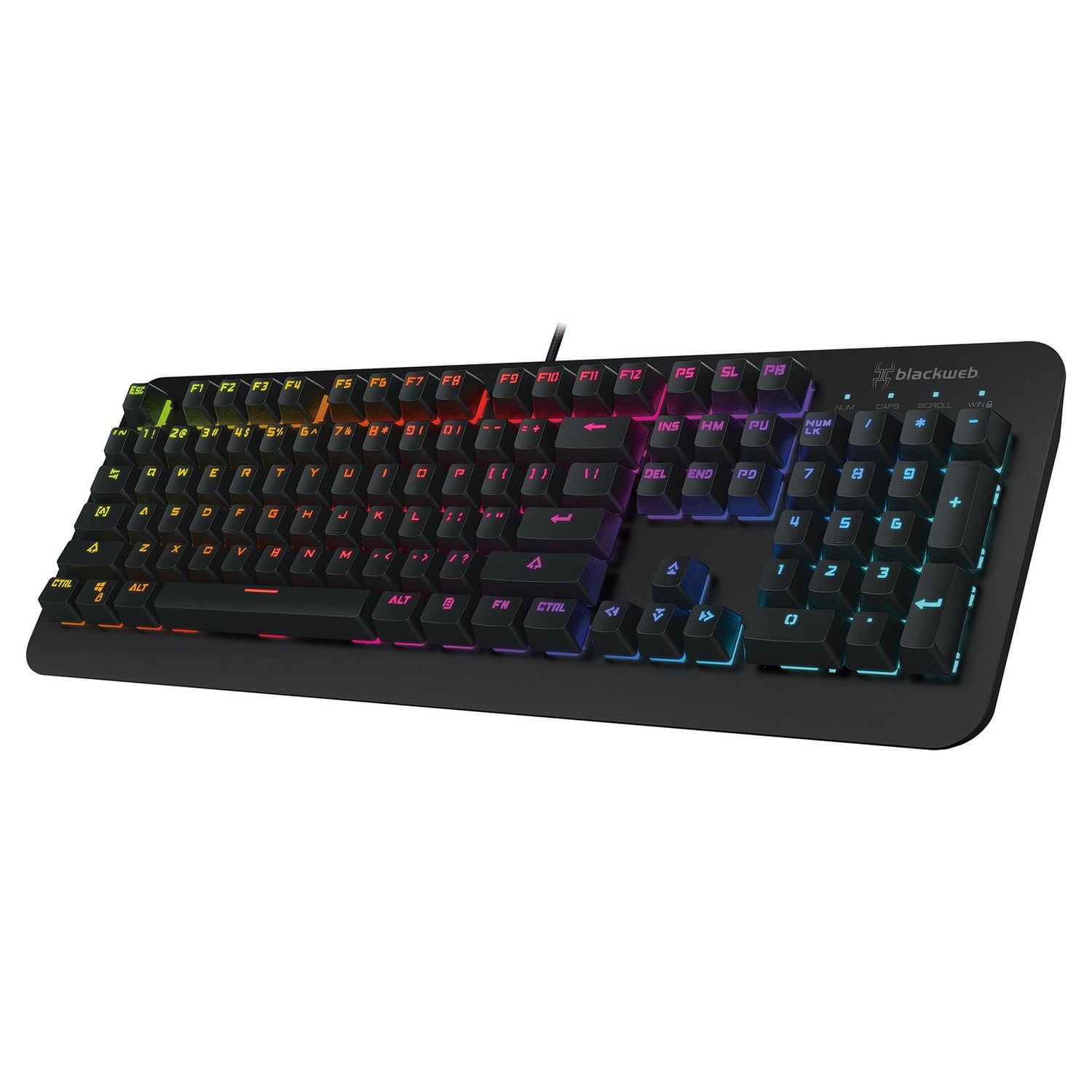blackweb Wired RGB Mechanical Gaming Keyboard (Rich Black), Back Light ...