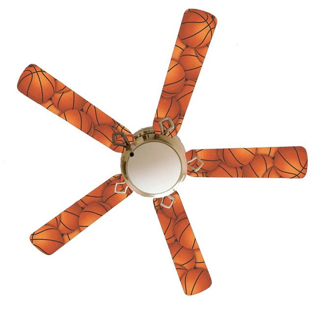 888 Cool Fans F52-0001111 52 in. Swish Basketball 5-Blades White ...