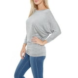 Women's Banded Dolman Top - Walmart.com