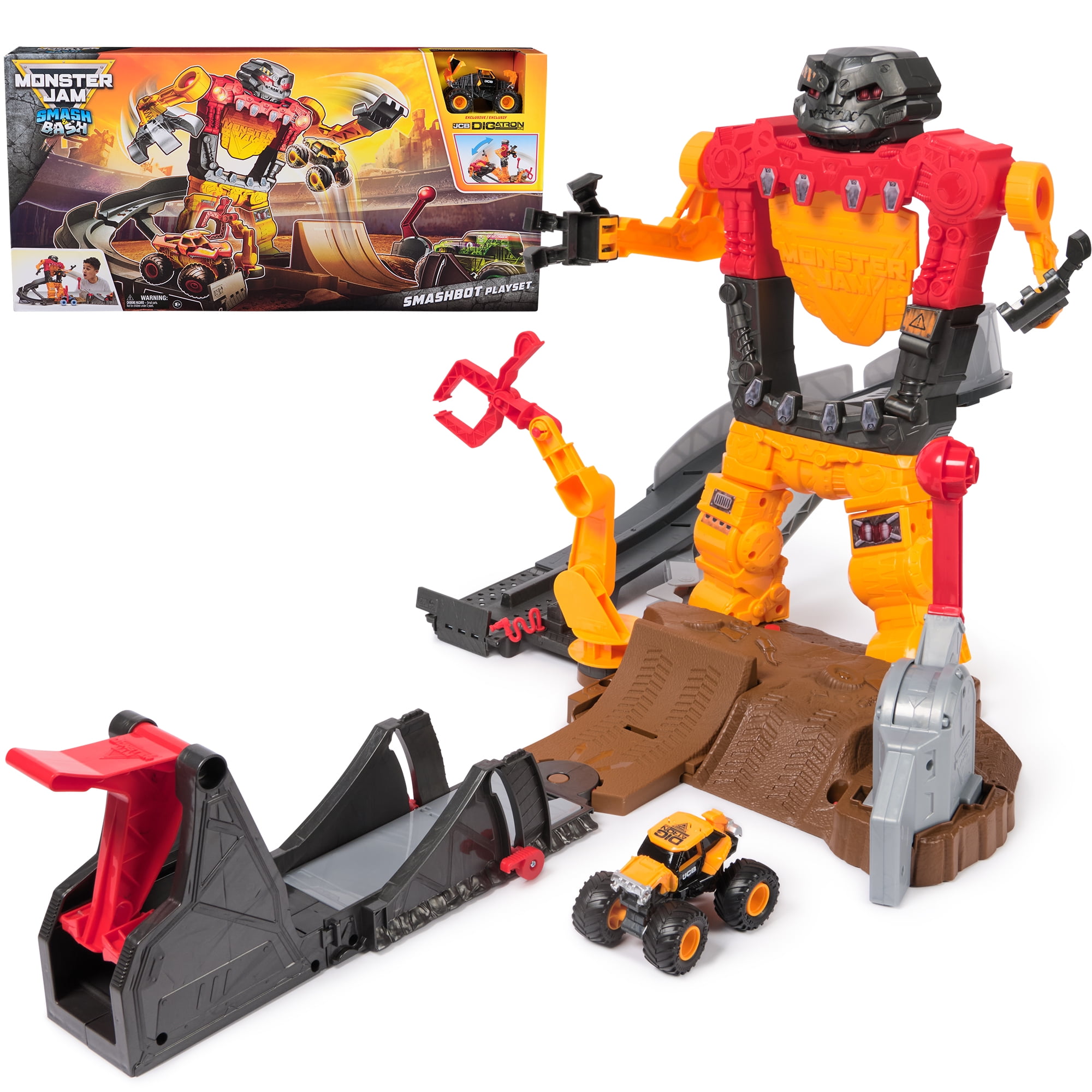 Click here for Monster Jam Smash & Bash Smashbot Playset With Lau... prices