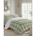 Abstract Geometric Buffalo Plaid Soft Breathable Bedding Set with ...