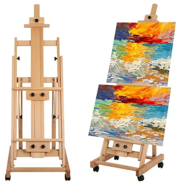 Miumaeov Deluxe Portable H-Frame Easel, Adjustable, Moisture/Sun-Proof ...