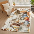 Extra Large Area Rug 63"x90.6",Thanksgiving Absorbent Non Slip Indoor ...