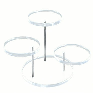 Set of 3 Tiered Acrylic Stands, Organizer Display Riser Holder Display ...