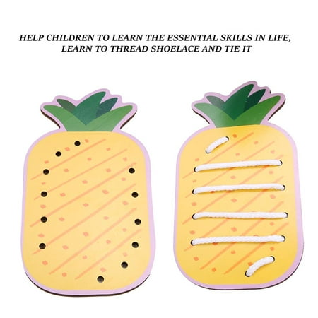 Threading Board Toy, Fruit Threading Board Toy, Vivid Color Edges Non ...